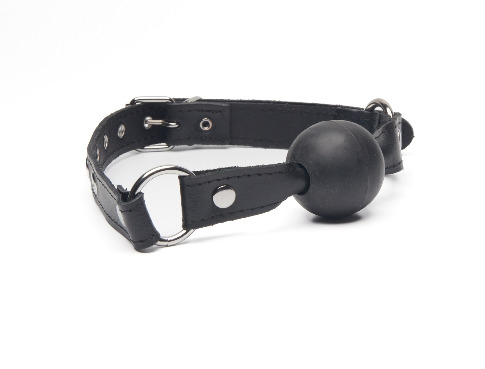 BAILLON CUIR AVEC BALLE EN LATEX - NOIR